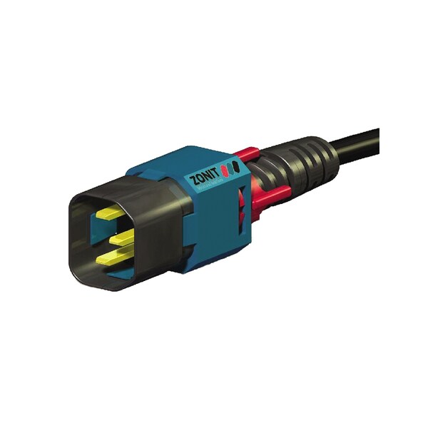 Zonit Structured Solutions LOCKING POWER CORD C13 TO C14,100% COMPATIBLE, P&P 17 AWG, 1 MT ...